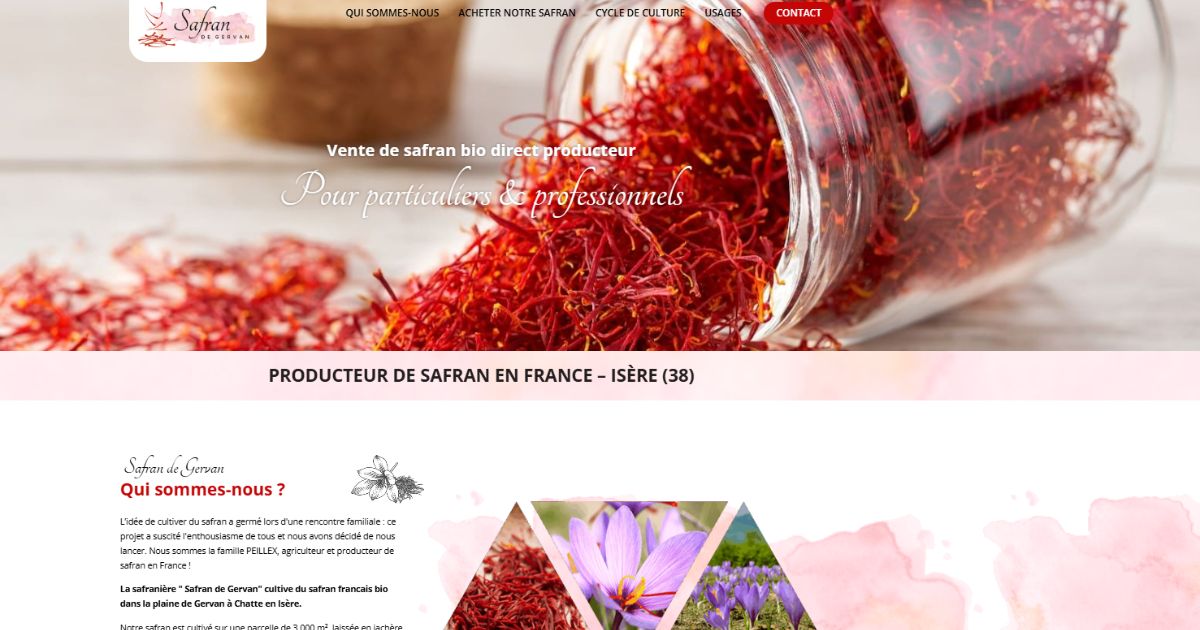 Safran de Gervan | Producteur de safran en France | Isère